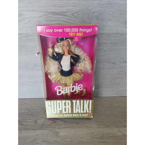 Barbie | Toys | Vtg Super Talk Barbie Doll Says Over 0000 Things 1994 ...